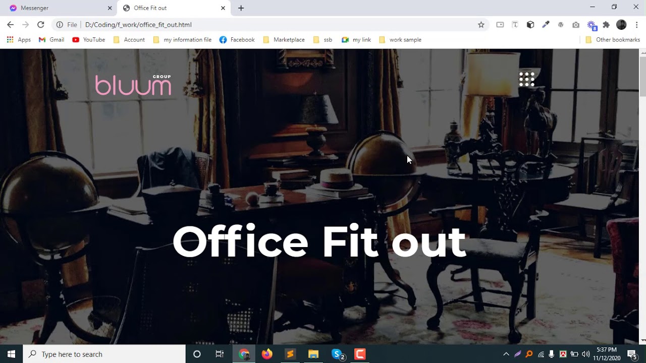fiver live project psd to html