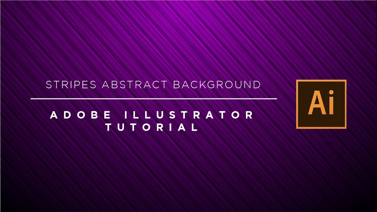 Stripes Abstract Background | Pattern | Adobe Illustrator Tutorial