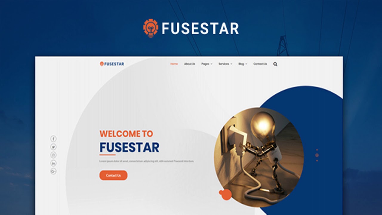 Fusestar Responsive HTML5 Electrical Template | Themeforest Website Templates and Themes