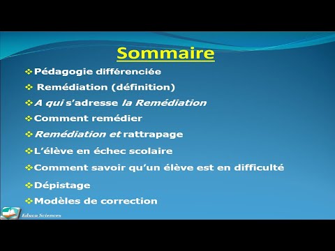 Remédiation pédagogique