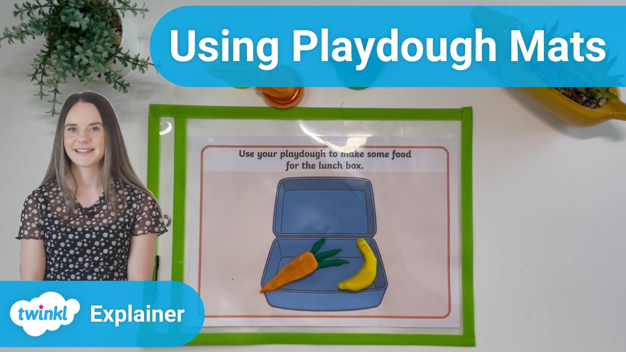 Using Playdough Mats for Fine Motor Skills