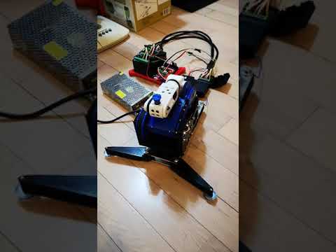 6 DoF 3D printed robot arm first test demo