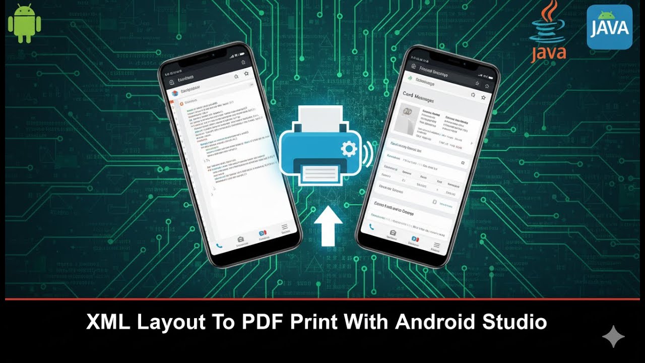 xml layout to pdf print with Android Studio