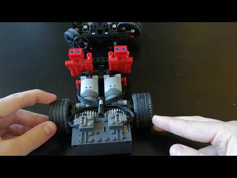 Lego Technic - Steering mechanism for drifting without Servo