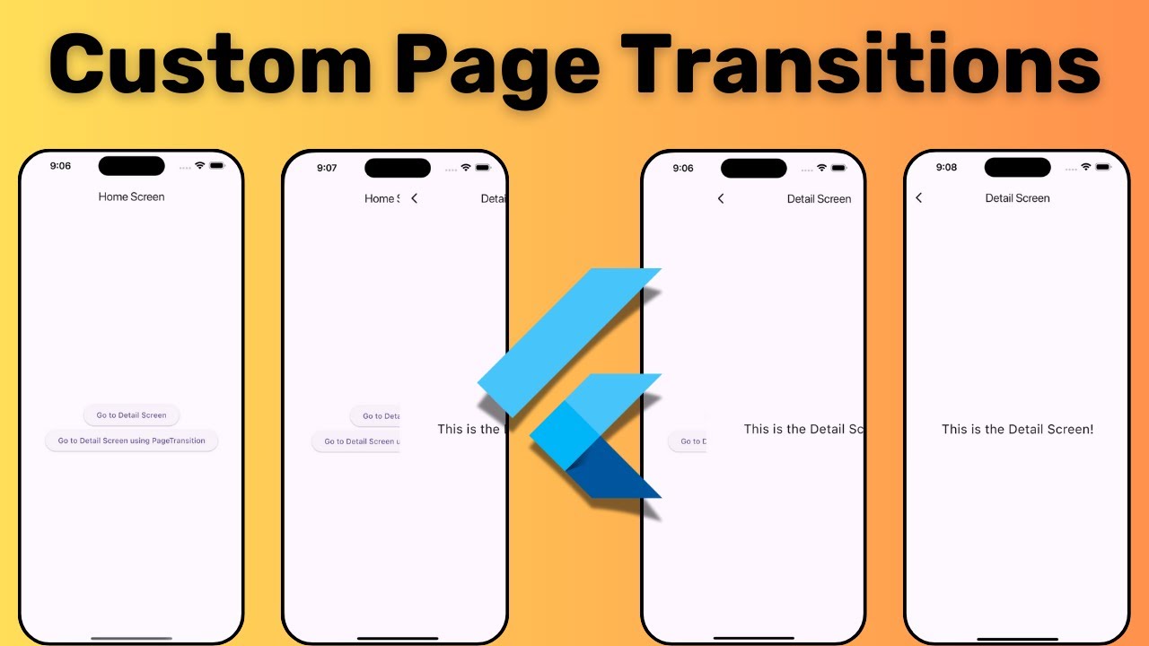 Smooth Flutter Page Transitions: Master PageRouteBuilder Animation!