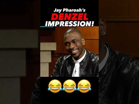 The way he gets into character 🤣👏 #jaypharoah #denzel #denzelwashington #impression #impersonation