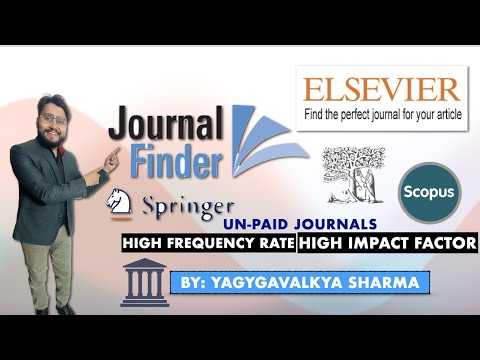 Unpaid Elsevier II Springer II Wiley II Journals II High Acceptance Rate II Journal Finder #trending