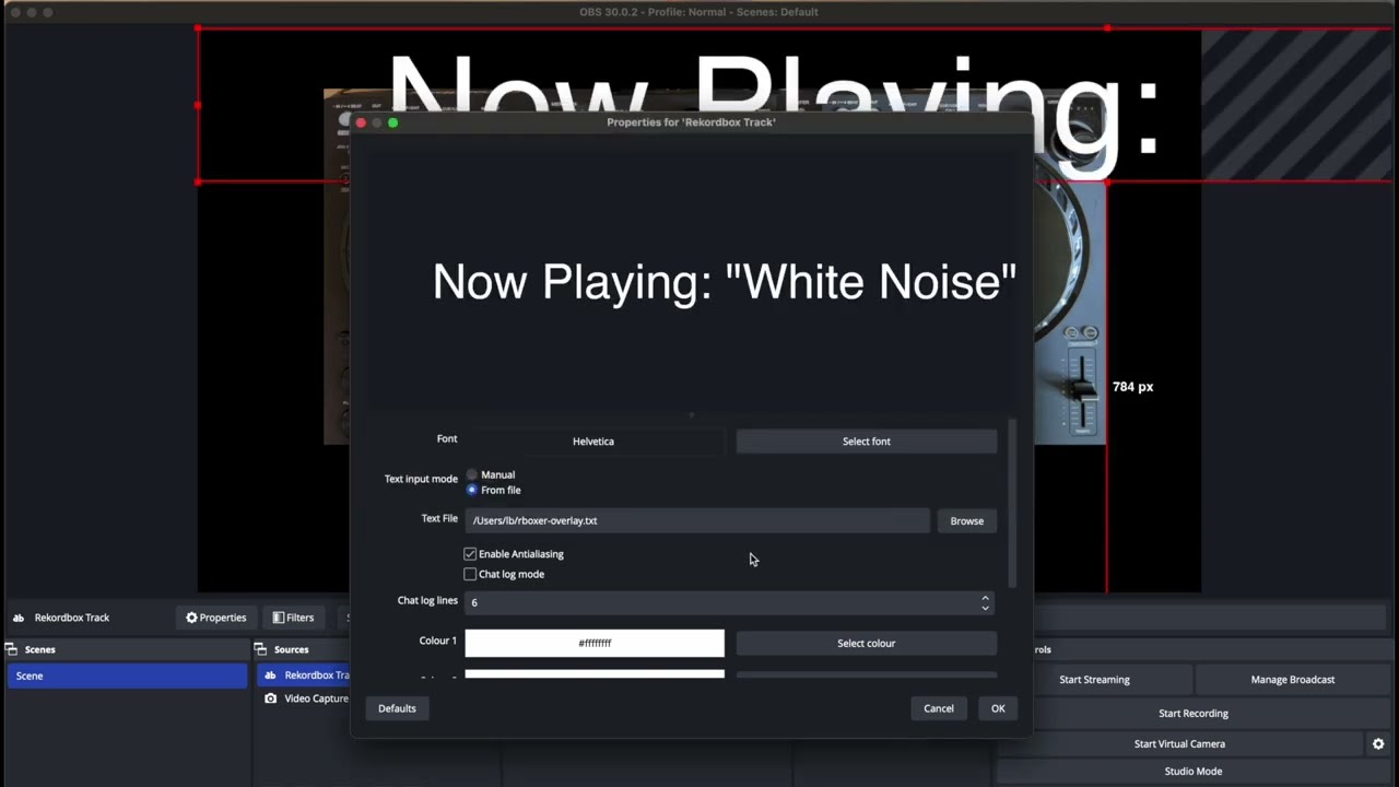 How to Create a Current Track Overlay in OBS Using Rekordbox for DJ ...