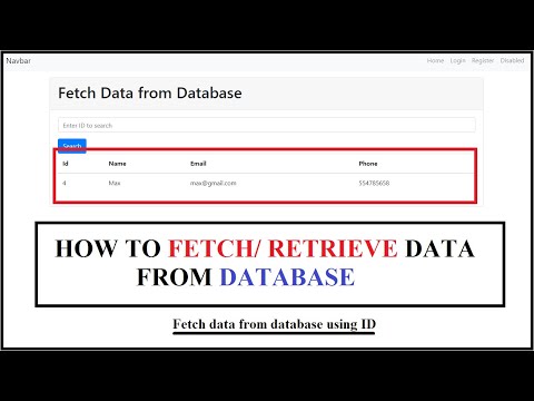 Learn How to fetch data from database in PHP | Fetch records from database - Mind Luster