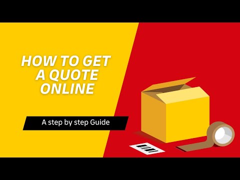 How to obtain a quote on MYDHL+
