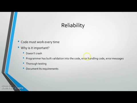 SDD M1 explain the importance of the quality of code