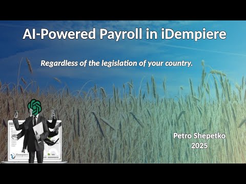 AI-Powered Payroll in iDempiere ERP Business Suite