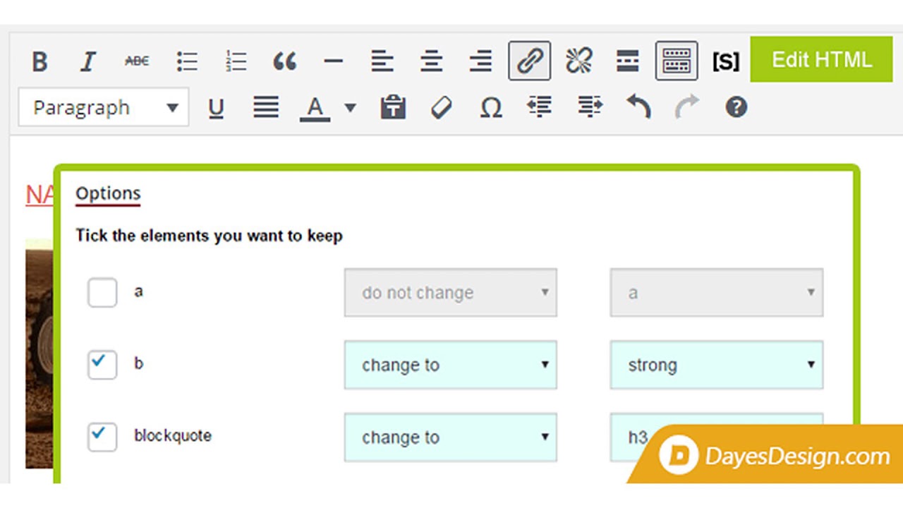 Edit HTML | Codecanyon Scripts and Snippets