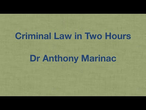 Criminal Law in Two Hours