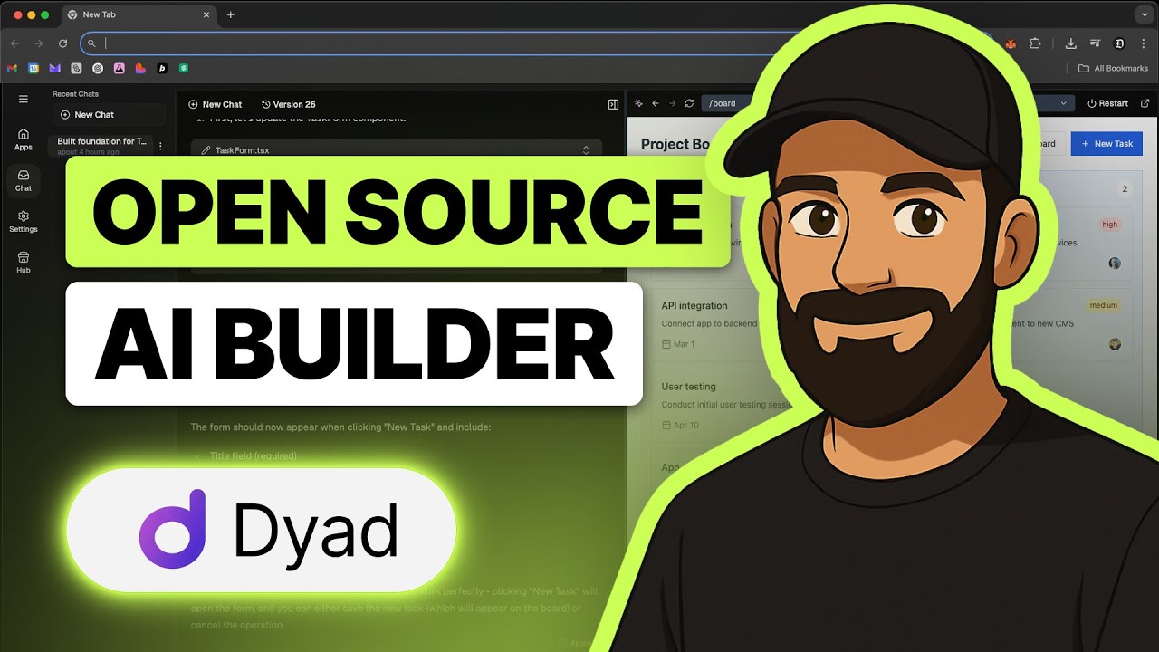 Build Project Management App: Open Source AI Tool Tutorial (Dyad)