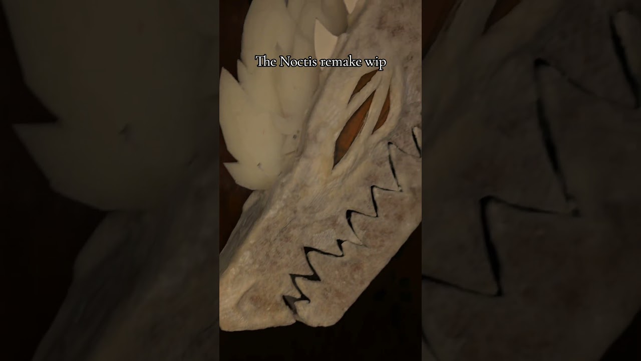 Noctis dragon puppet remake is looking soooo good omg #fyp #art #dragonpuppets