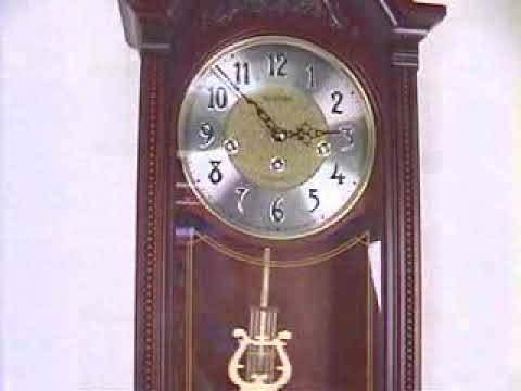 "CTS Rome" Rhythm Wooden Musical Clock CMJ353UR06