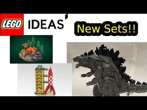 Lego Ideas 2 new sets Revealed! Godzilla! TinTin!