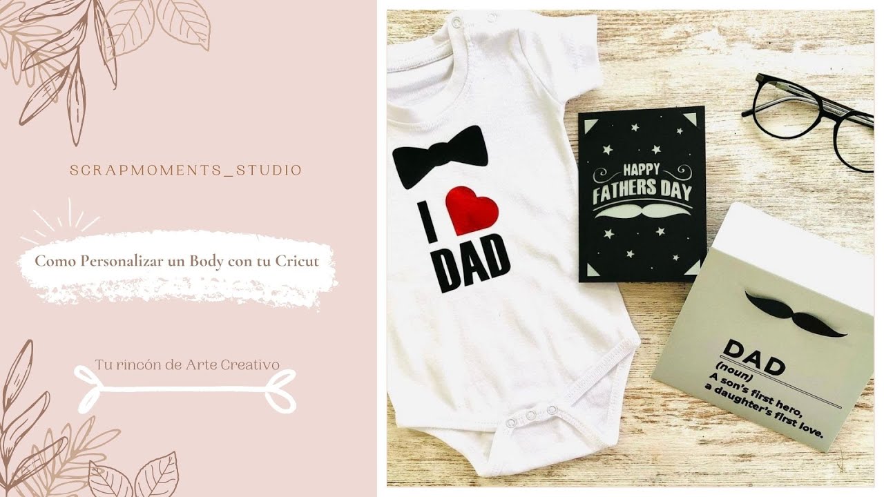 Como Personalizar un  Body para el Día del Padre con Cricut e EasyPress2