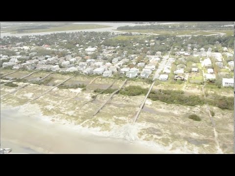 Hurricane Matthew Damage In Savannah - Aerial View