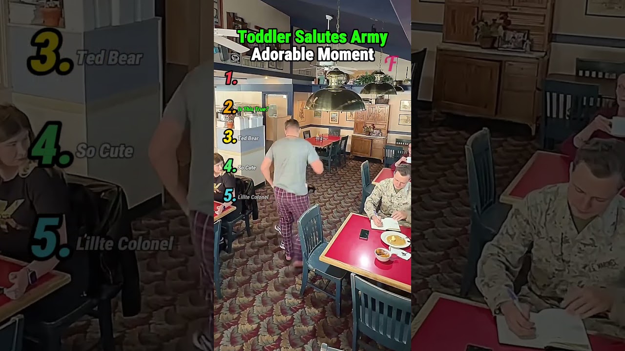 Ranking Toddler Salutes Army and Police – Adorable Moment!