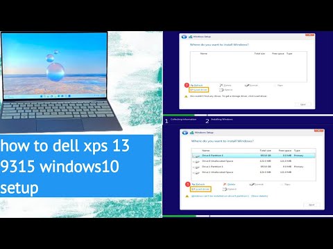 how to Dell XPS 13 9315 windows setup | How to clean install Windows 10 on XPS 13 9315 |