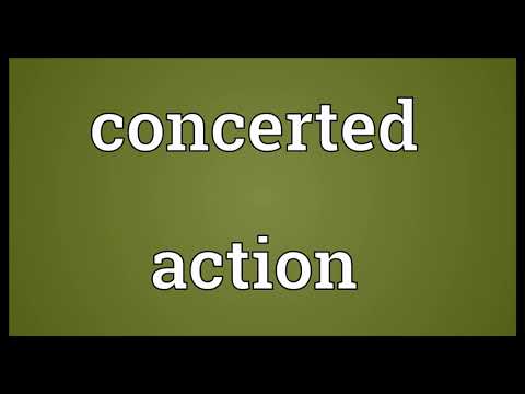 Concerted action Meaning