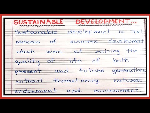 Sustainable development/what is sustainable development ||