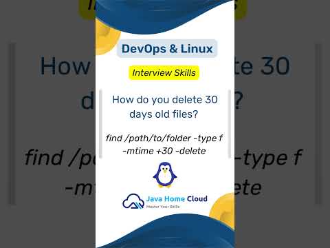 How do you delete files older than 30 days in Linux?