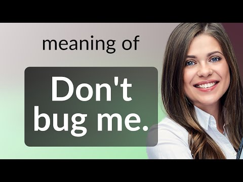 "Don't Bug Me!": Understanding Everyday English Expressions