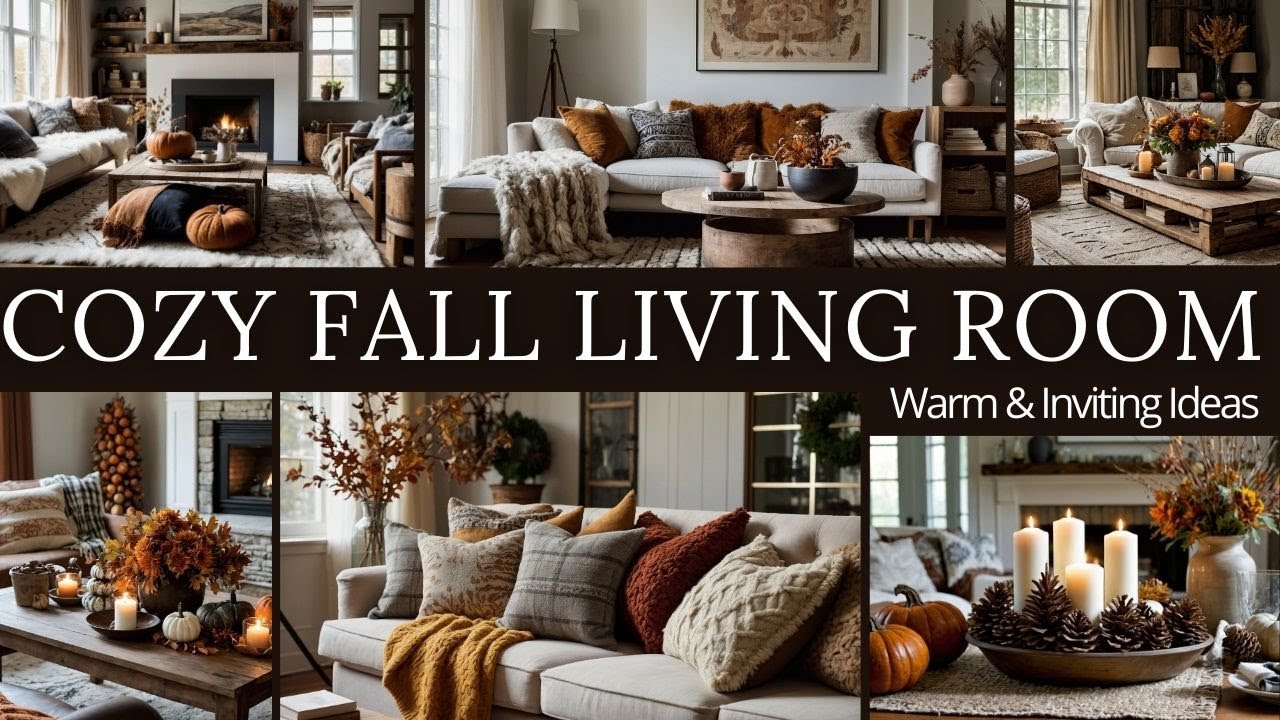 10 Tips for Cozy Autumn Living Room Decor: Transform Your Space for Fall | Warm & Inviting Ideas