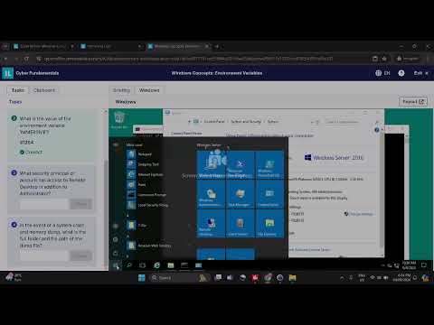 Cyber Million Primer- Windows Concepts Environment Variables