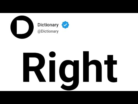 Right Meaning In English