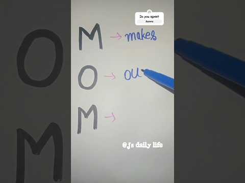 Real meaning of mom #shortsyoutube #trend #tiktokviral #easy #mom word meaning#new #fact#relatable
