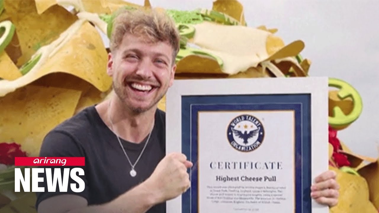 New record set for world’s highest “cheese pull”