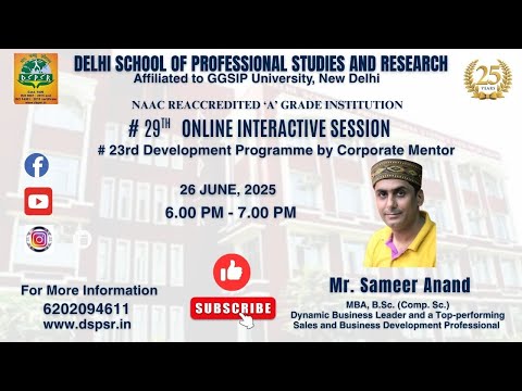 29 Mr. Sameer Anand, Dynamic Business Leader, Sales & Development