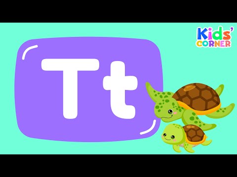 Letter T | Words that start with letter T | ABC Learning | Kids Vocabulary | Alphabet