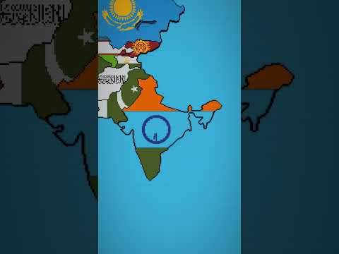 South Asia Compilation - Small Scale #minecraft #flags #maps #india #history #geography