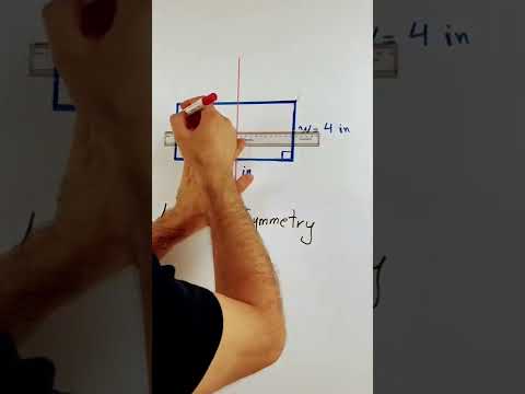 Lines of Symmetry in a rectangle