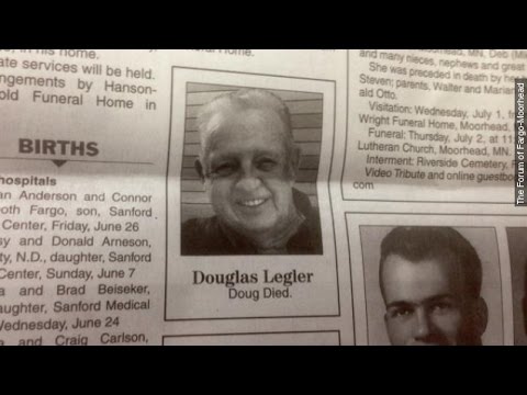 North Dakota Man's Obituary Is Just 2 Words Long - Newsy