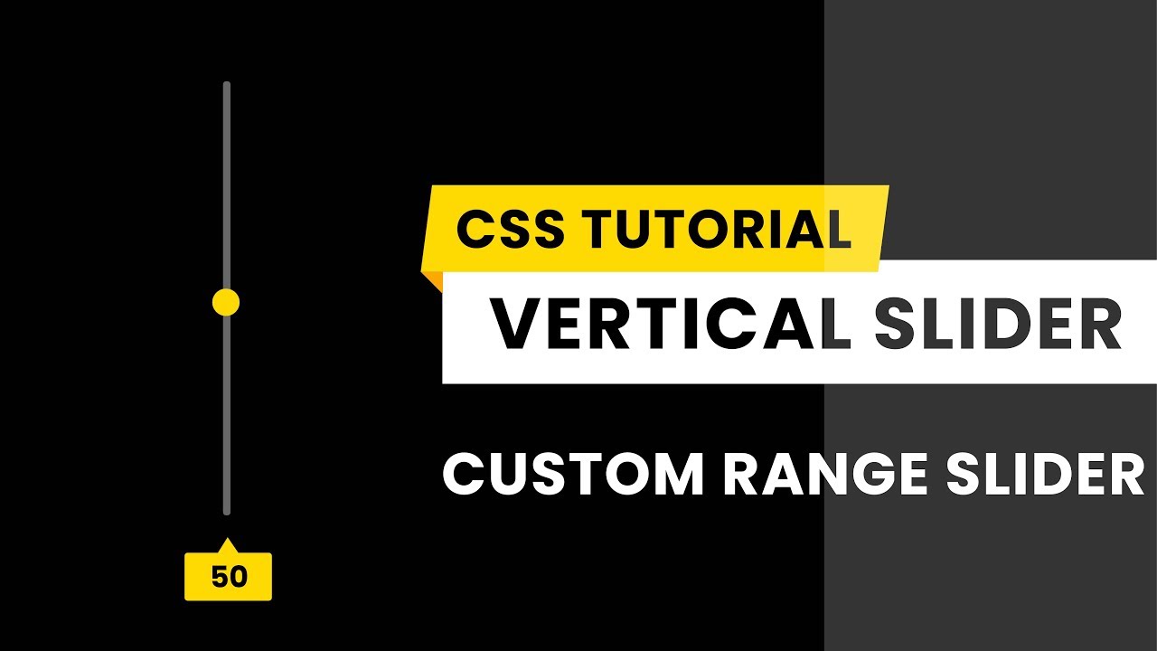 Vertical Range Slider | Custom Range Slider CSS| CSS Tutorial