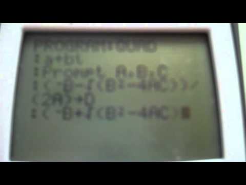 Program the Quadratic Formula on your calculator (including imaginary roots)