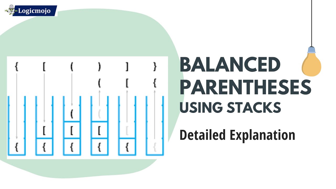 Balanced Parentheses | Valid Parantheses | Stack Challenge | Interview Question | Logicmojo DSA! 🔄❓