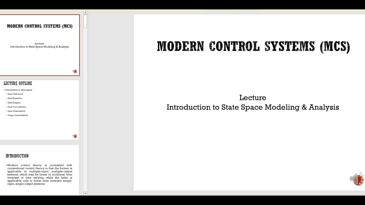 Control System Engineering | State Space Modeling | Simple Slides