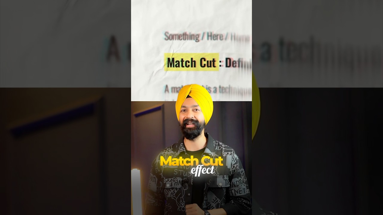 Match Cut Effect in Just 1 Click 🤩 No Editing Skills required #matchcut #videoediting