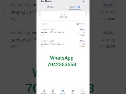 first time trade in sensex option trading...#shorts #short