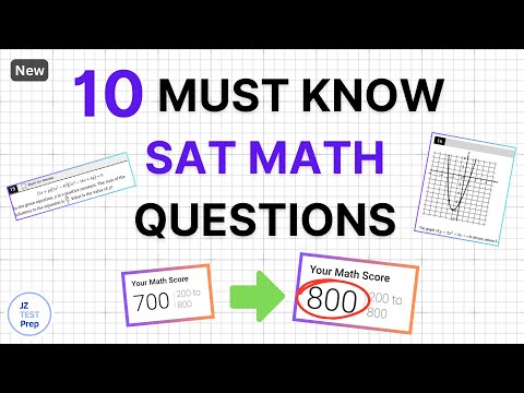 [June SAT Math] 10 Must Know SAT MATH Questions (2025)