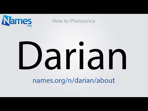 How to Pronounce Darian
