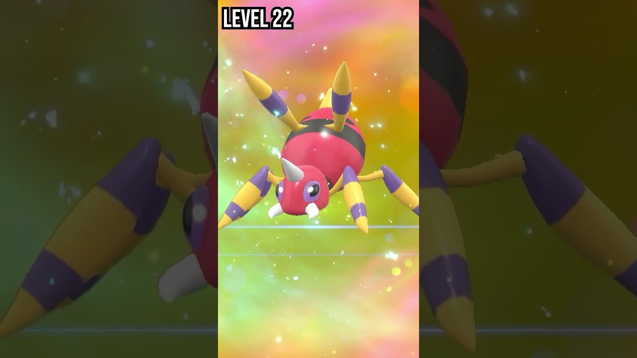 Spinarak | Ariados | Evolution in Pokemon Scarlet & Violet #pokemon #evolution #shorts