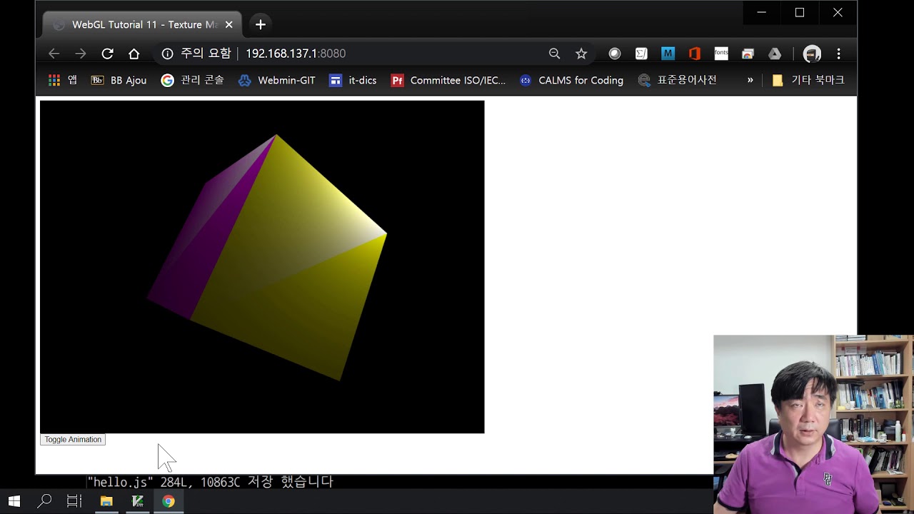 [SWTT] WebGL Tutorial 12d - Phong Shading (Final Lecture)